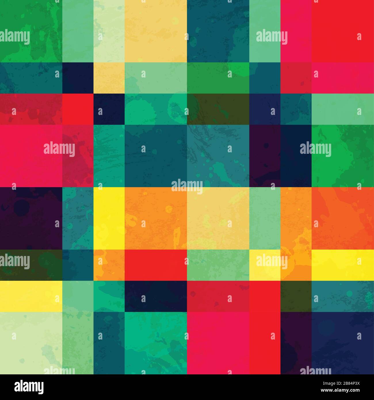 colorful square seamless pattern with blob effect Stock Vector Image ...