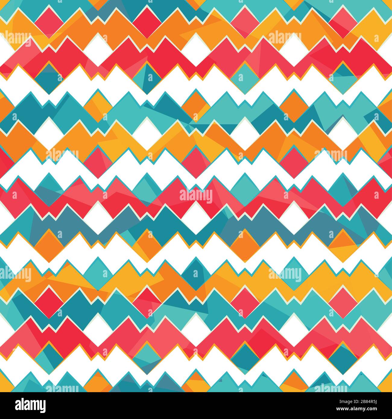 Abstract zigzag ikat pattern Stock Vector Images - Alamy