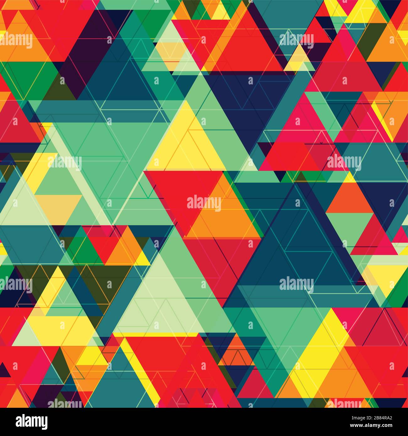 bright color triangle seamless texture Stock Vector Image & Art - Alamy