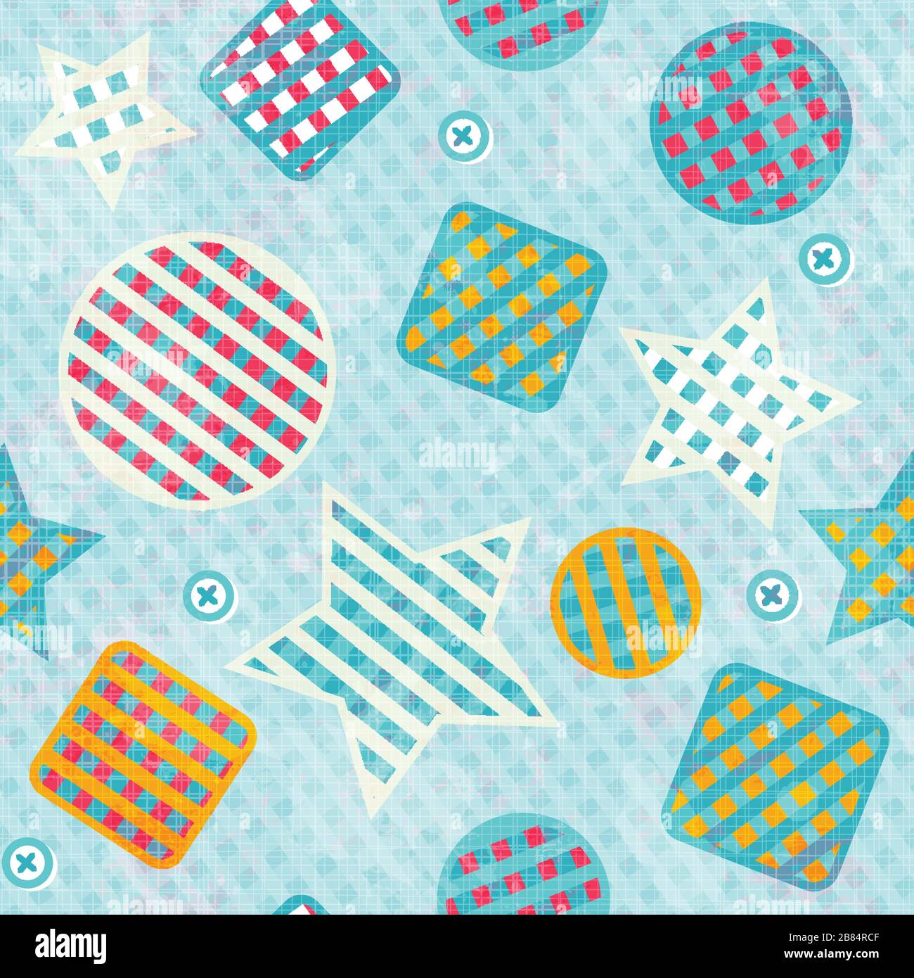 fabric figures seamless pattern Stock Vector Image & Art - Alamy