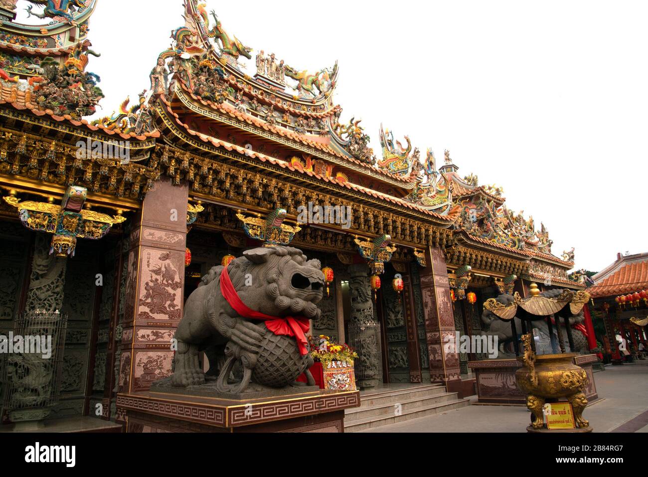 Chinese large shrine and temple in Thailand Stock Photo - Alamy