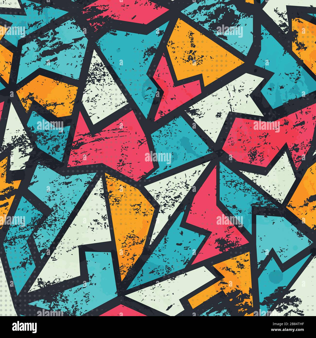 grunge colored graffiti seamless pattern Stock Vector Image & Art - Alamy