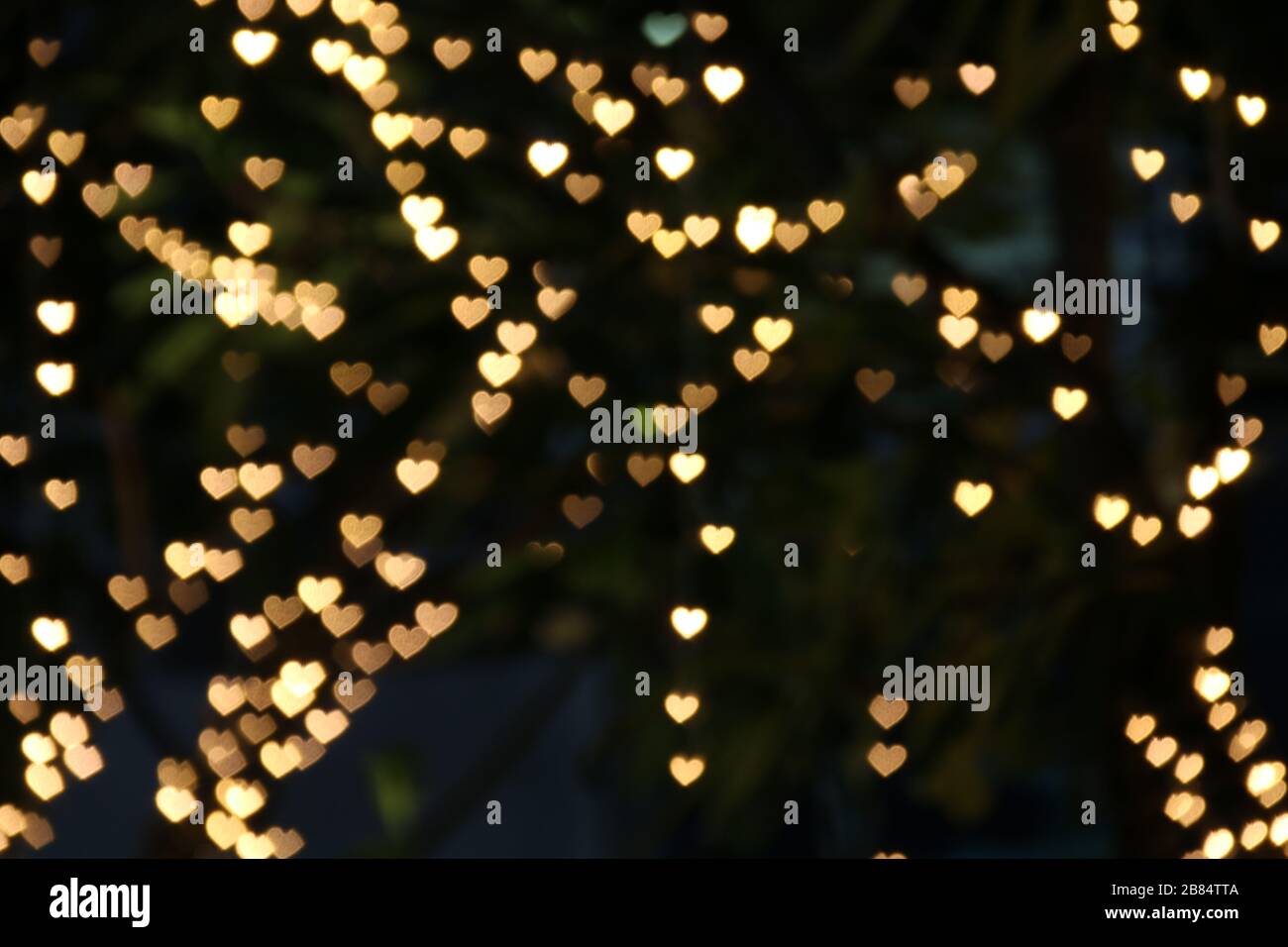 gold background bokeh lights heart soft, heart Background colorful ...