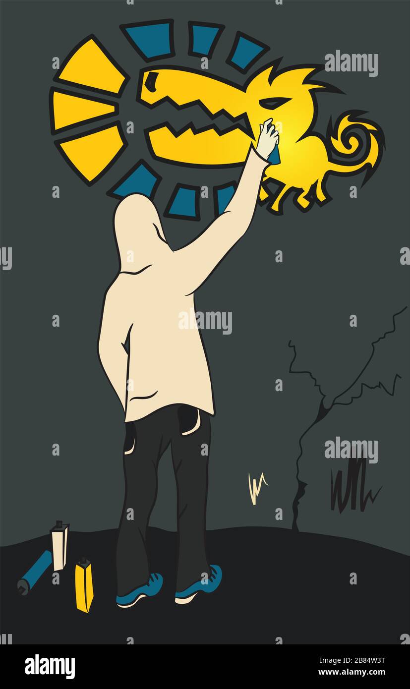 Backgrounds graffiti Stock Vector Images - Alamy