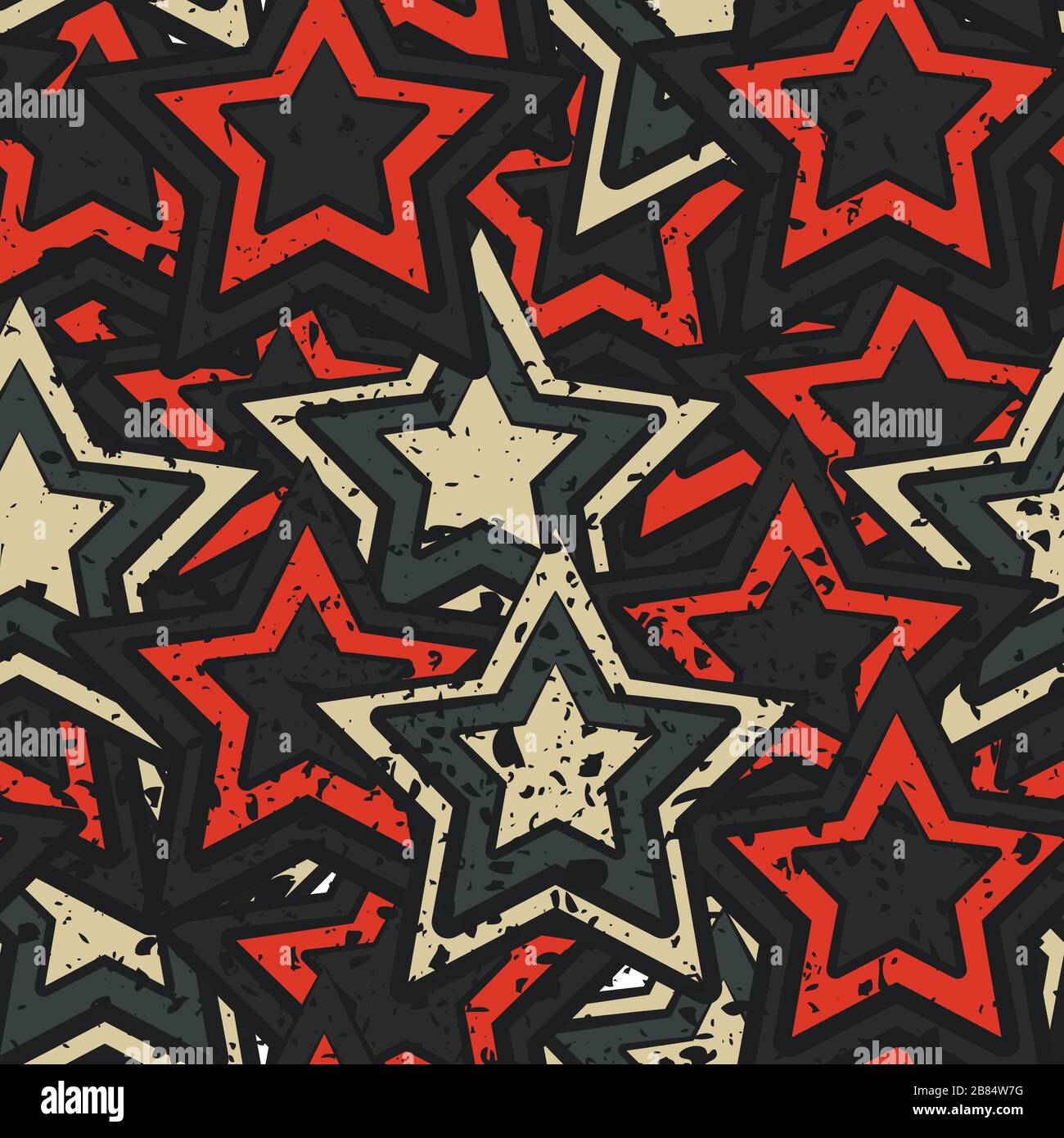 grunge stars seamless Stock Vector Image & Art - Alamy