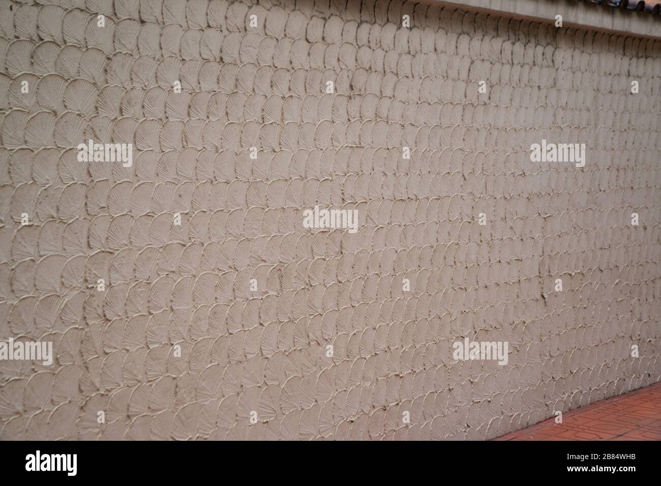 overlapping concentric circle wall pattern background, old brick ...