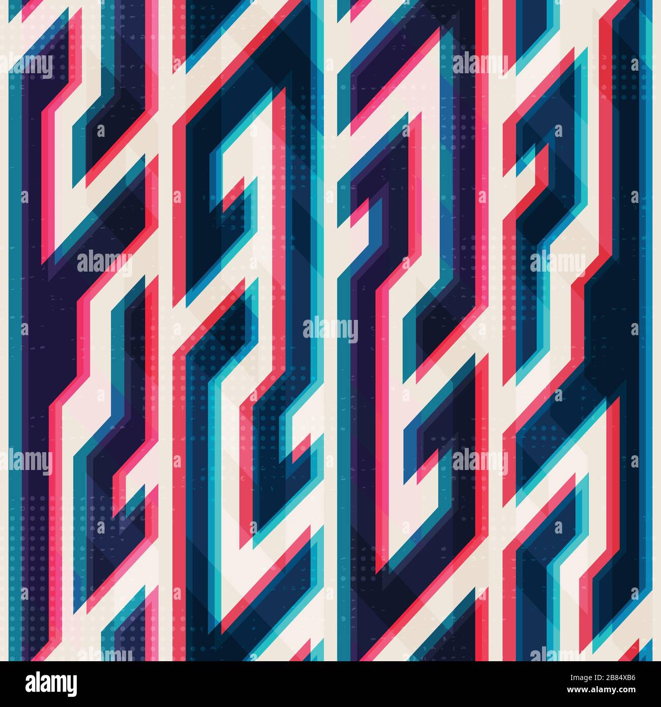 illusion geometric seamless pattern Stock Vector Image & Art - Alamy