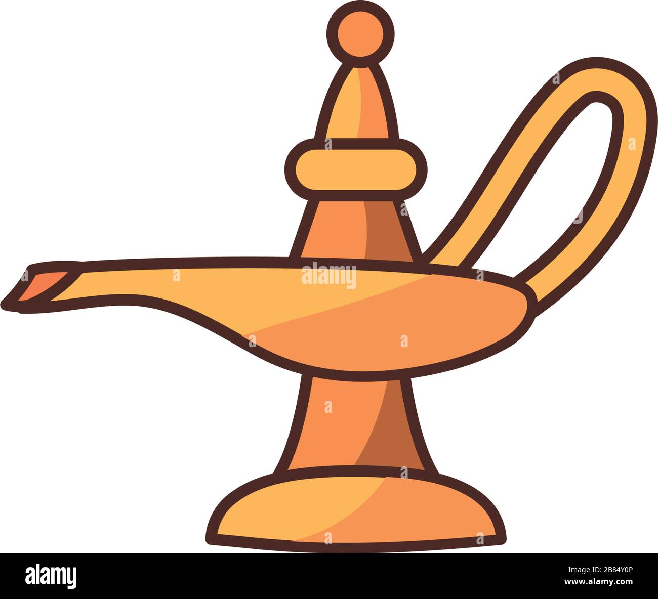 Ramadan kettle fill style icon design, Islamic muslim religion culture ...
