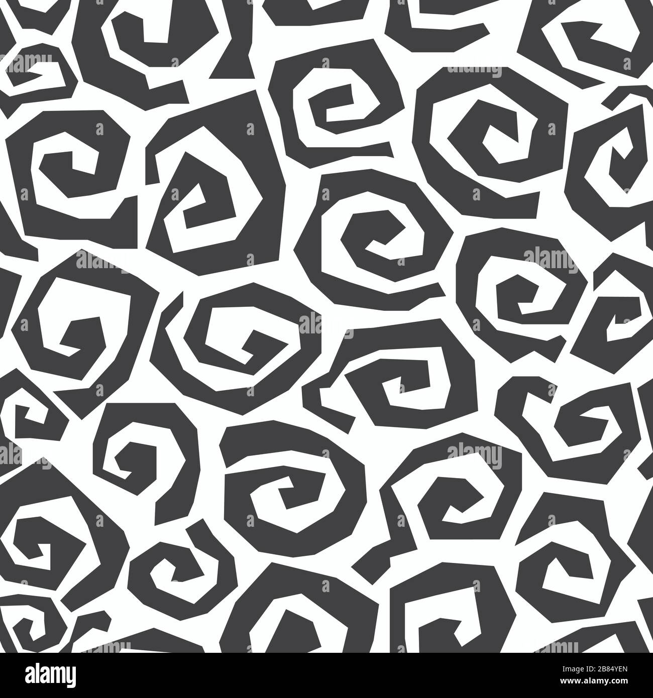 monochrome spiral seamless pattern Stock Vector Image & Art - Alamy