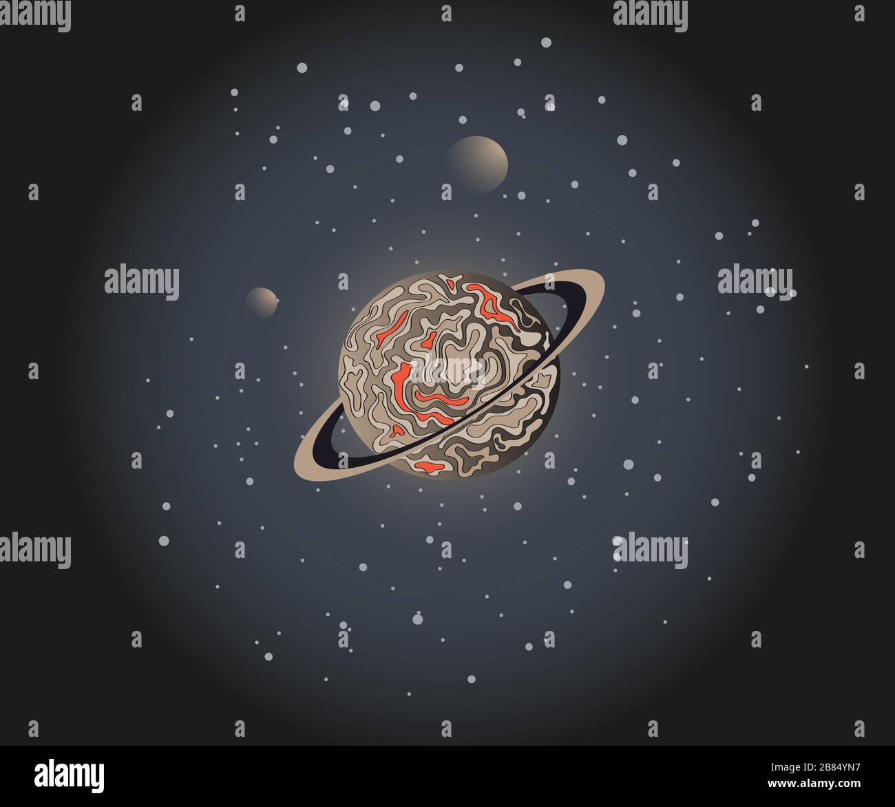 Jupiter planet on space Stock Vector Images - Alamy
