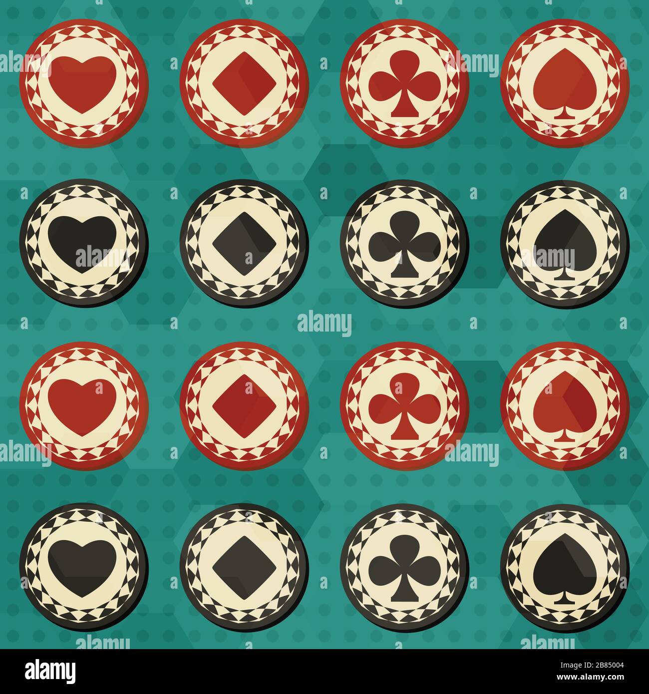 Seamless card suit Stock Vector Images - Alamy