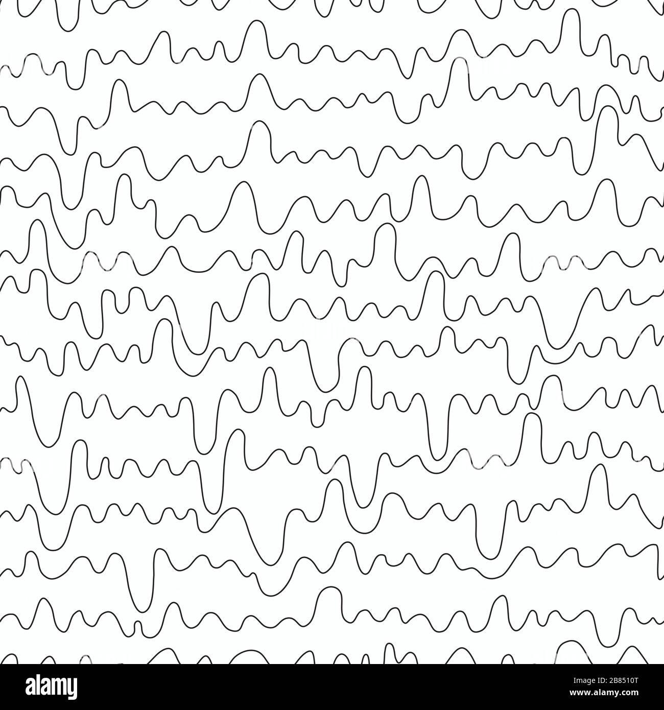 monochrome curved line seamless Stock Vector Image & Art - Alamy