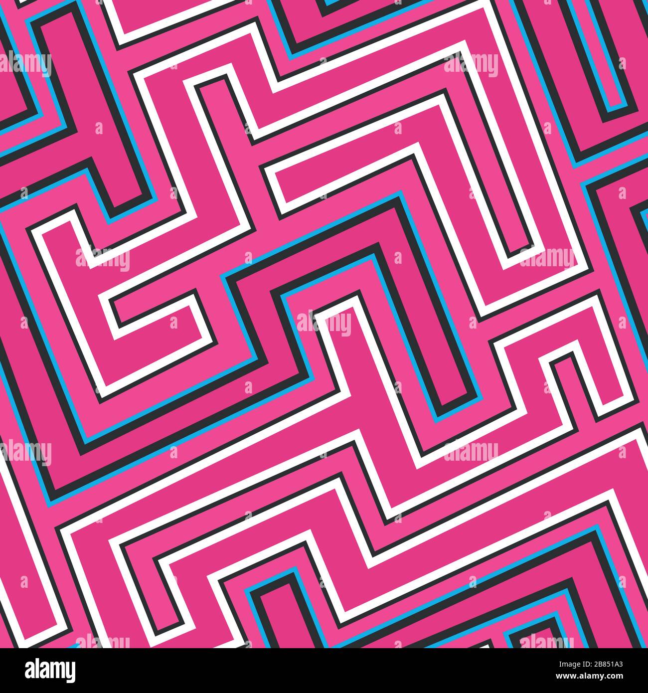 Pink Curve Seamless Pattern Stock Vector Image And Art Alamy