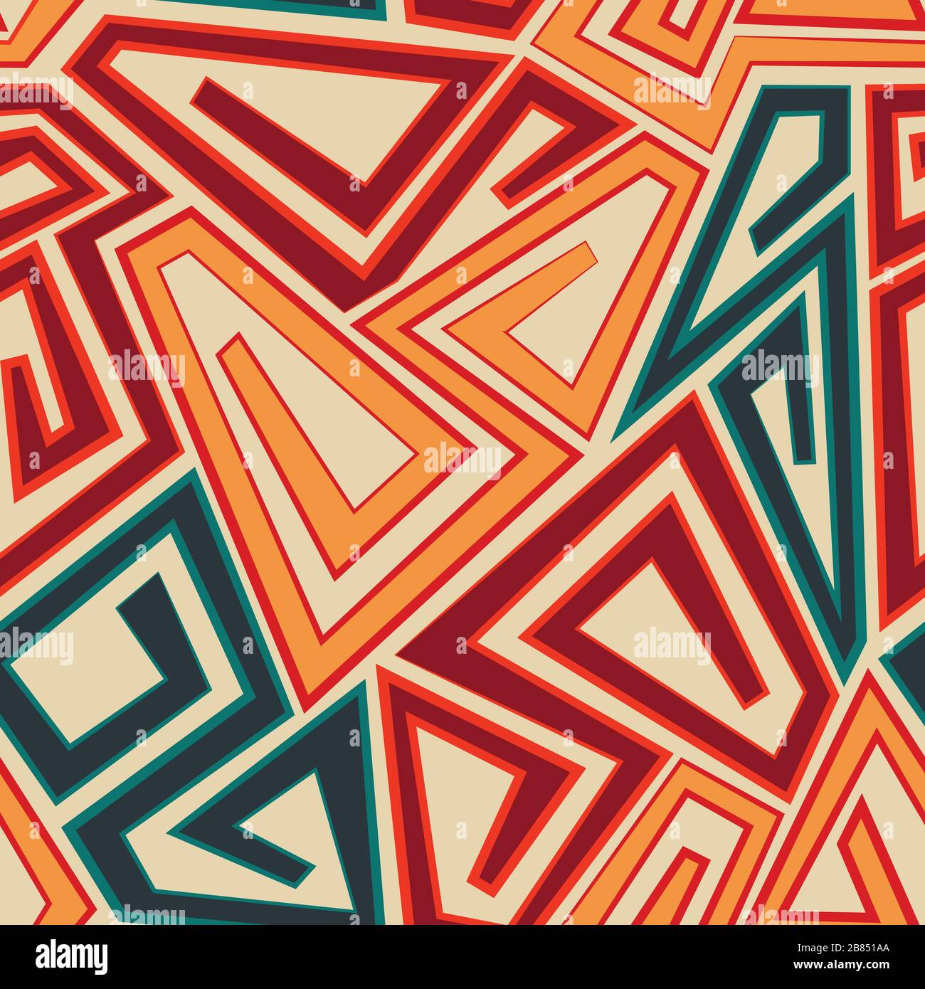 orange color geometric seamless texture Stock Vector Image & Art - Alamy