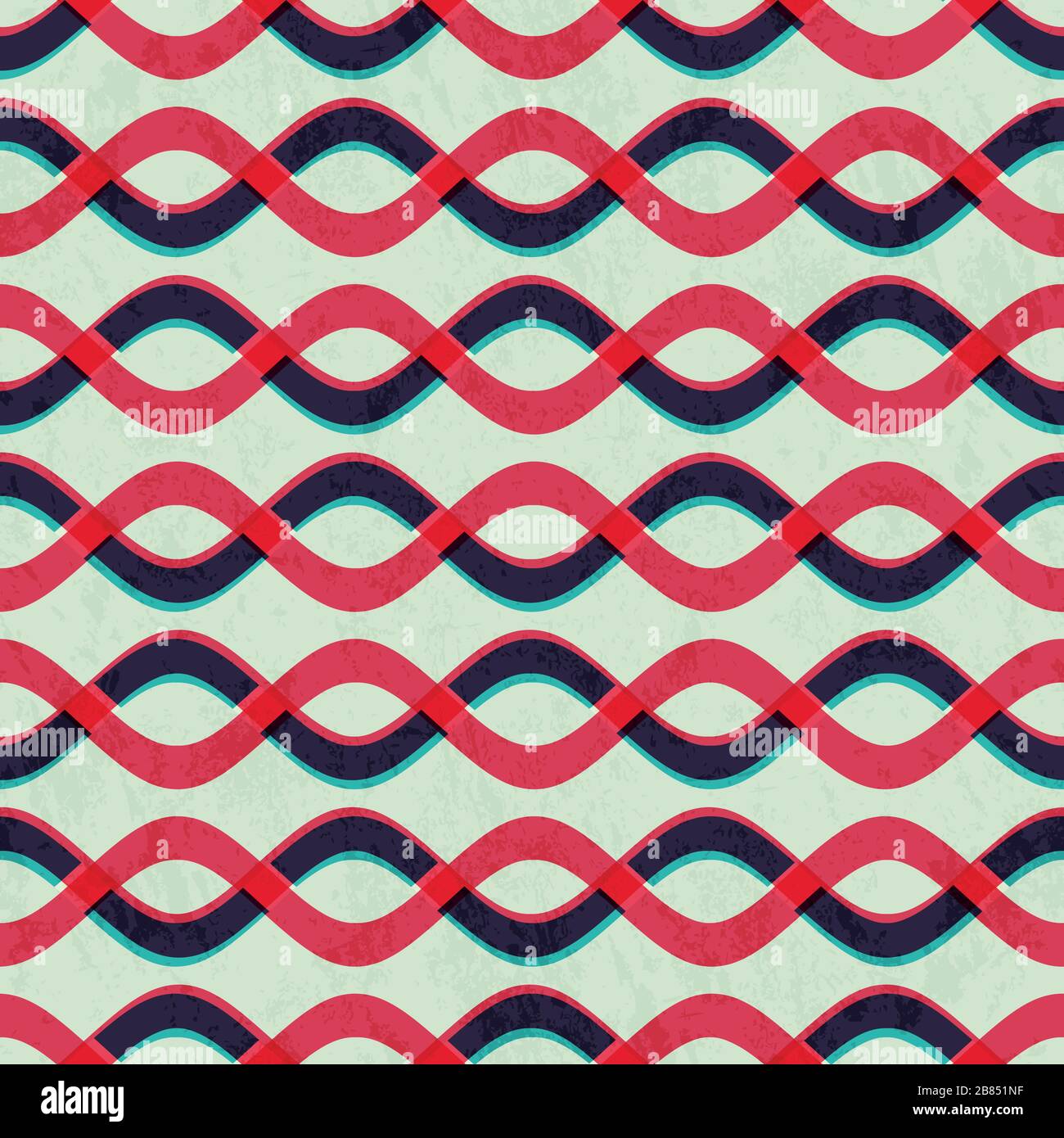 retro curved line seamless pattern with paper effect Stock Vector Image ...