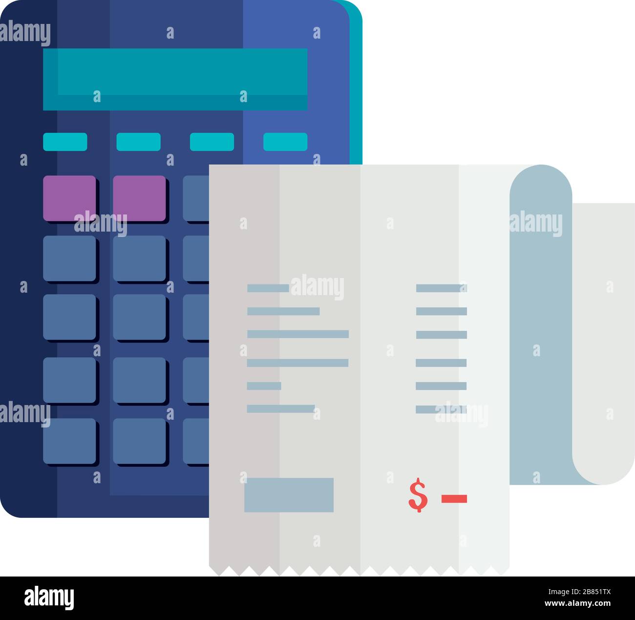 Electronic store calculator Cut Out Stock Images & Pictures - Alamy