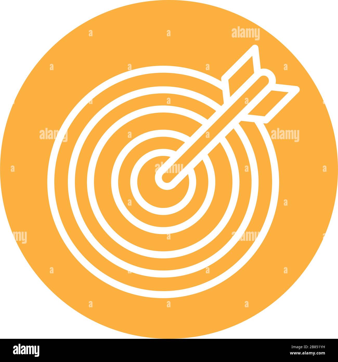 target arrow block style icon Stock Vector Image & Art - Alamy