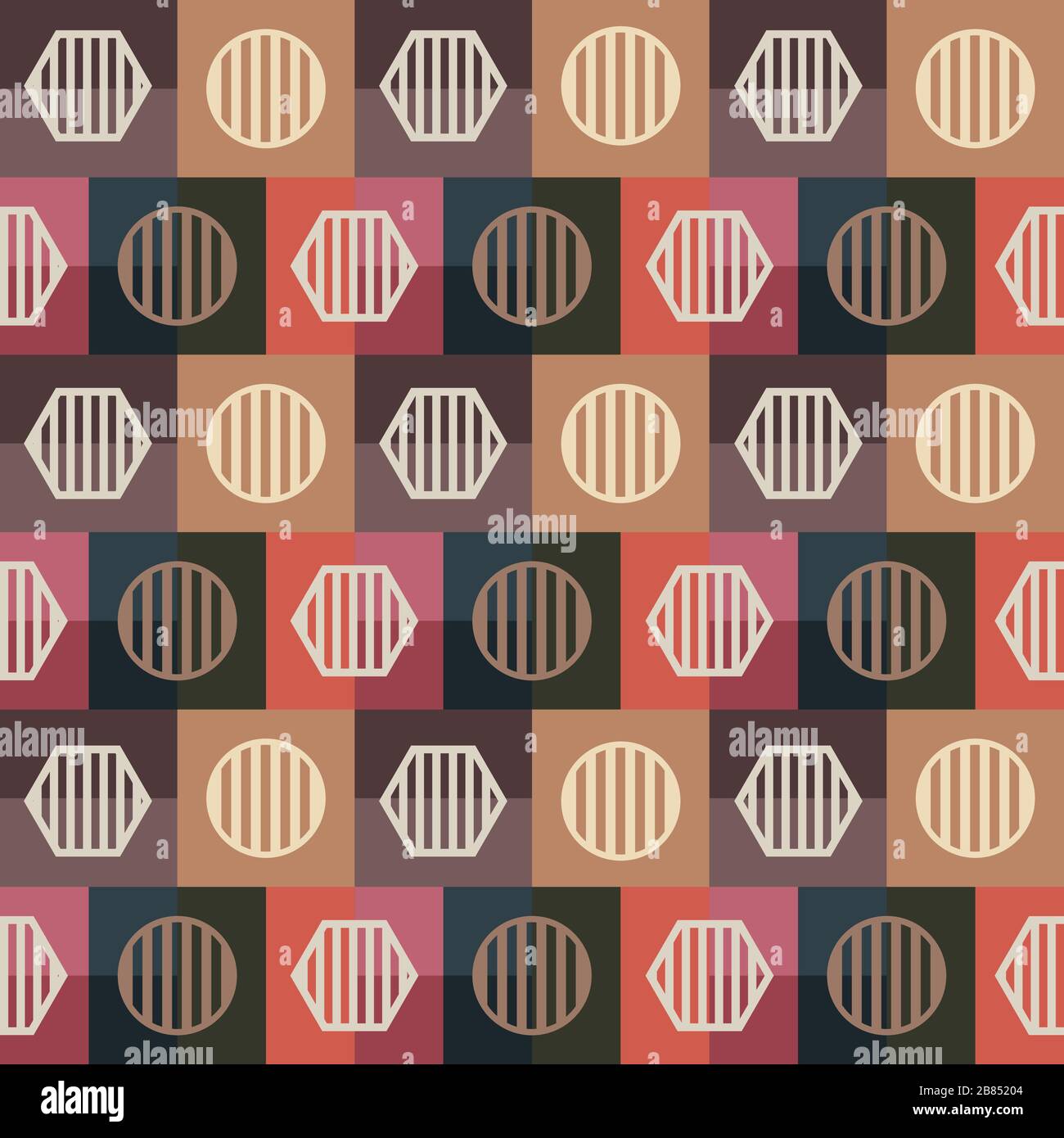 retro squares seamless pattern Stock Vector Image & Art - Alamy