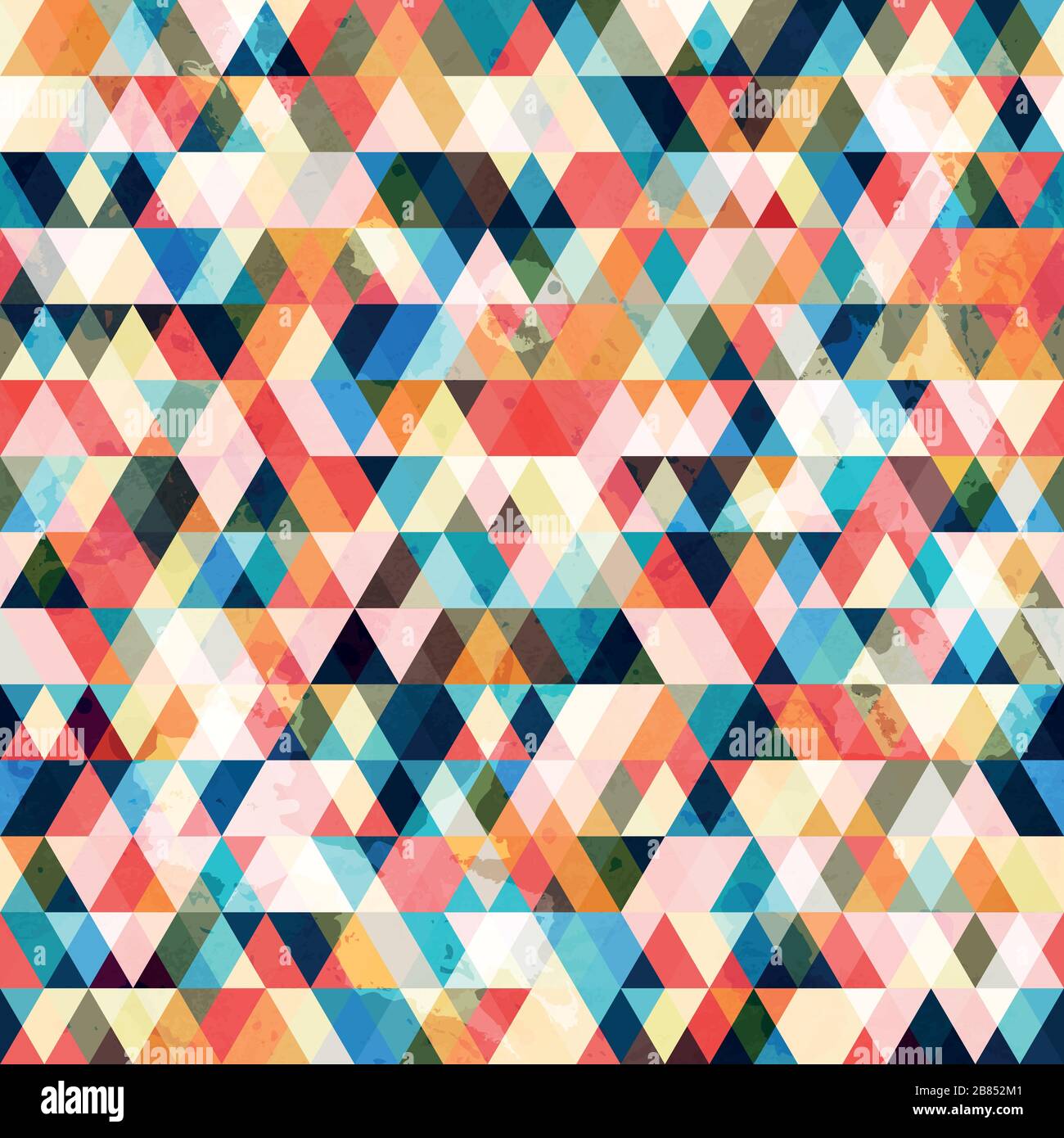 retro triangle seamless pattern Stock Vector Image & Art - Alamy
