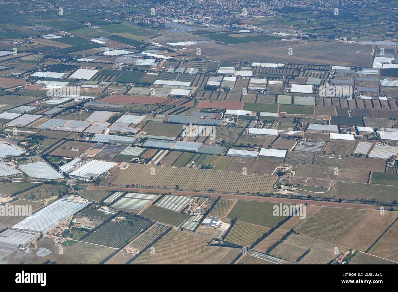 aerial view in France, flight by plane, france Stock Photo - Alamy