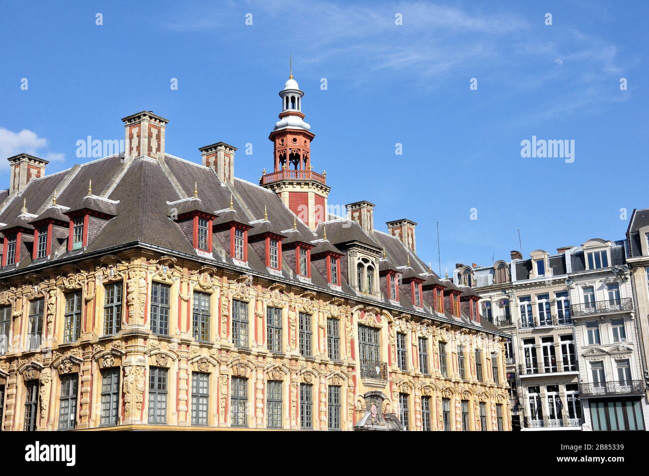 visit to the northern city of Lille, grand place, france Stock Photo ...