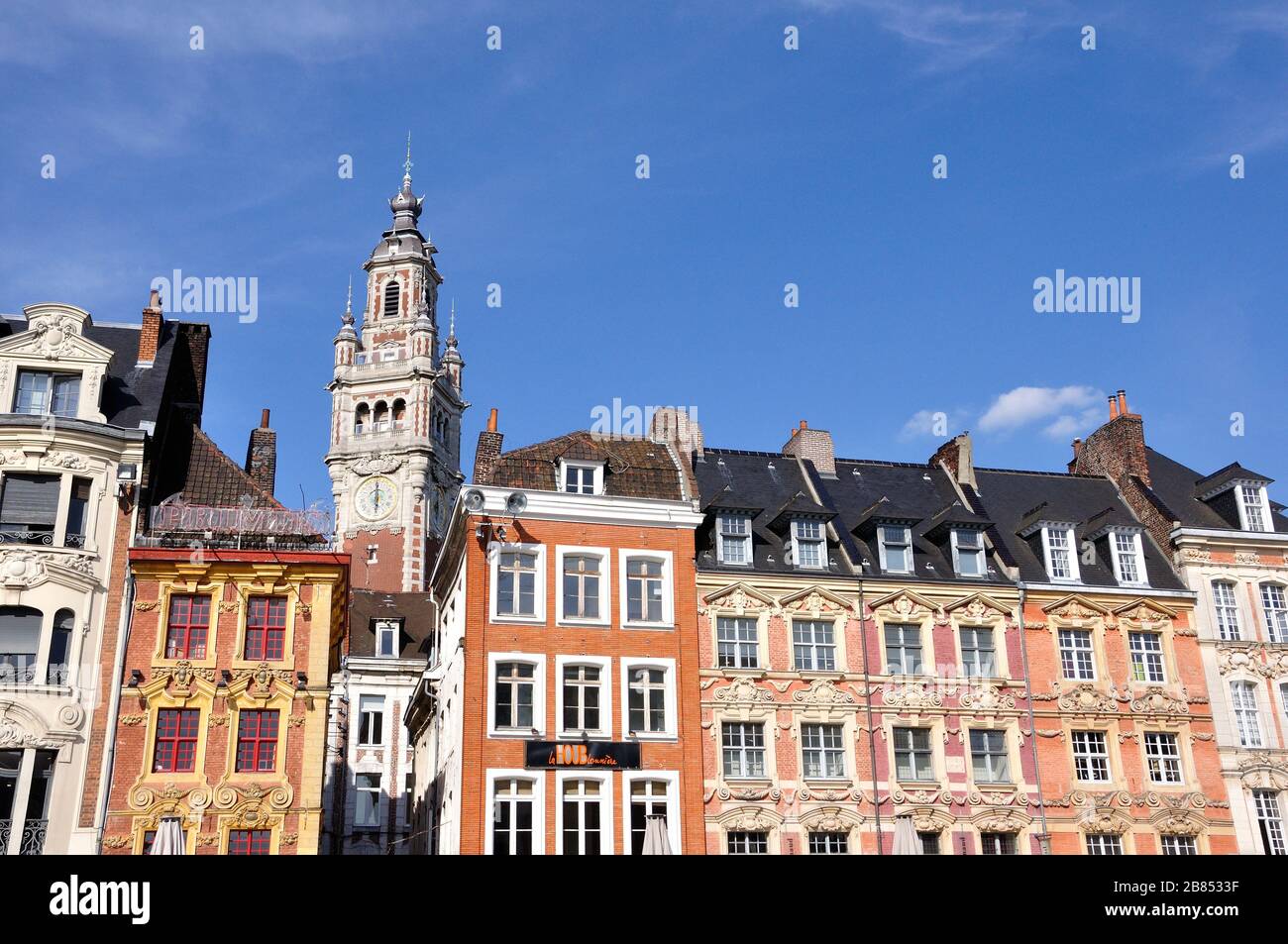 visit to the northern city of Lille, grand place, france Stock Photo ...