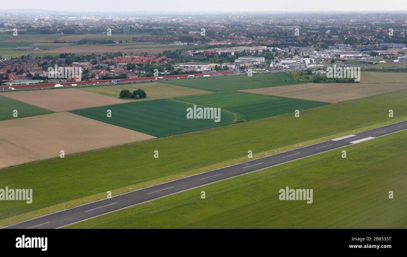aerial view in France, flight by plane, france Stock Photo - Alamy