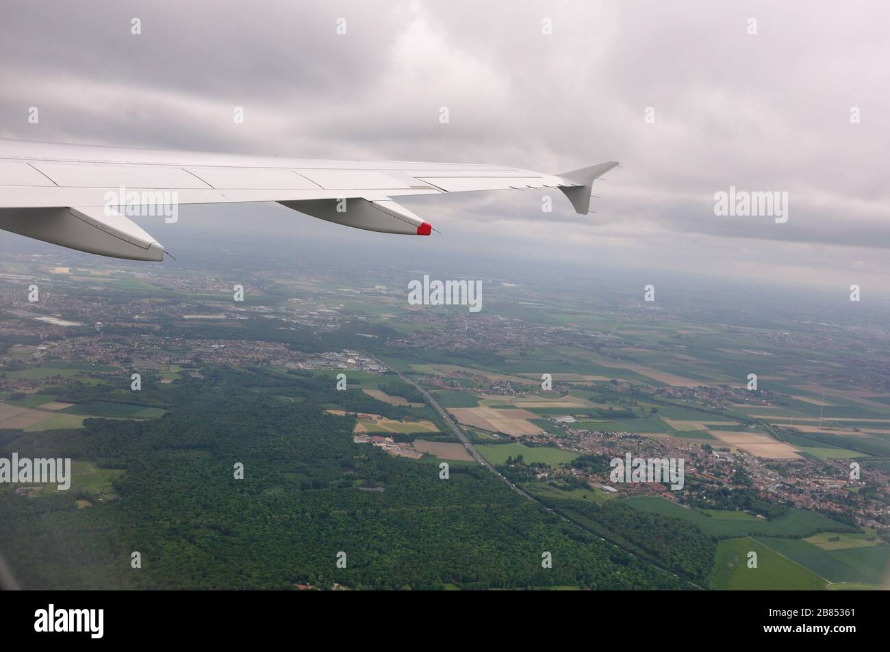 aerial view in France, flight by plane, france Stock Photo - Alamy