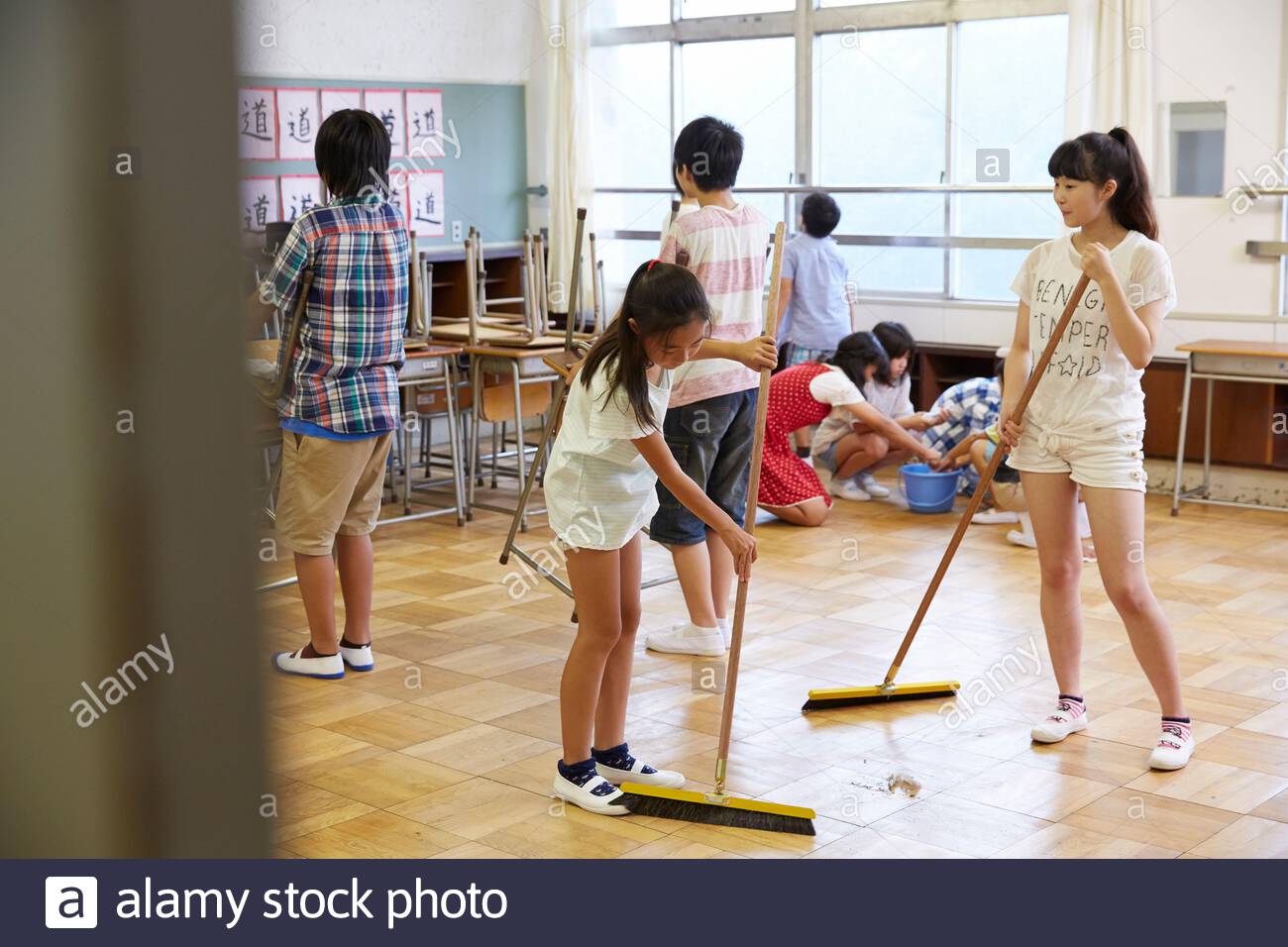Student Cleaning Classroom High Resolution Stock Photography and Images ...