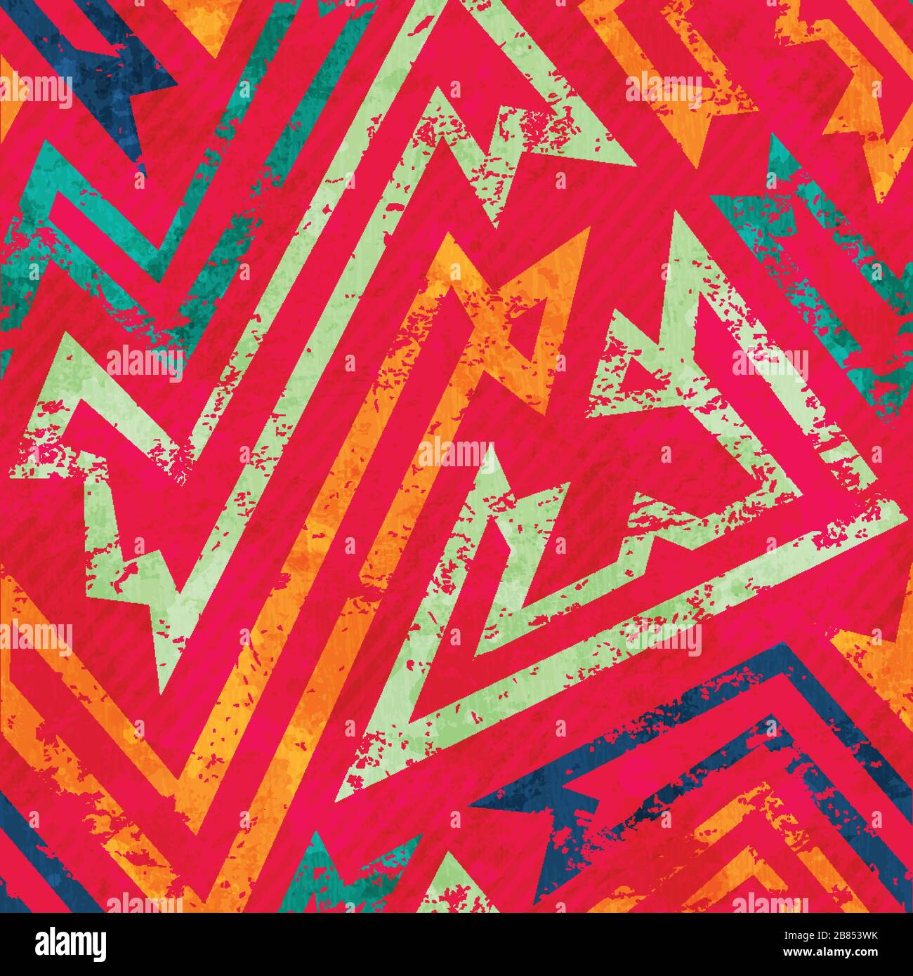 ancient red seamless pattern with grunge effect Stock Vector Image ...