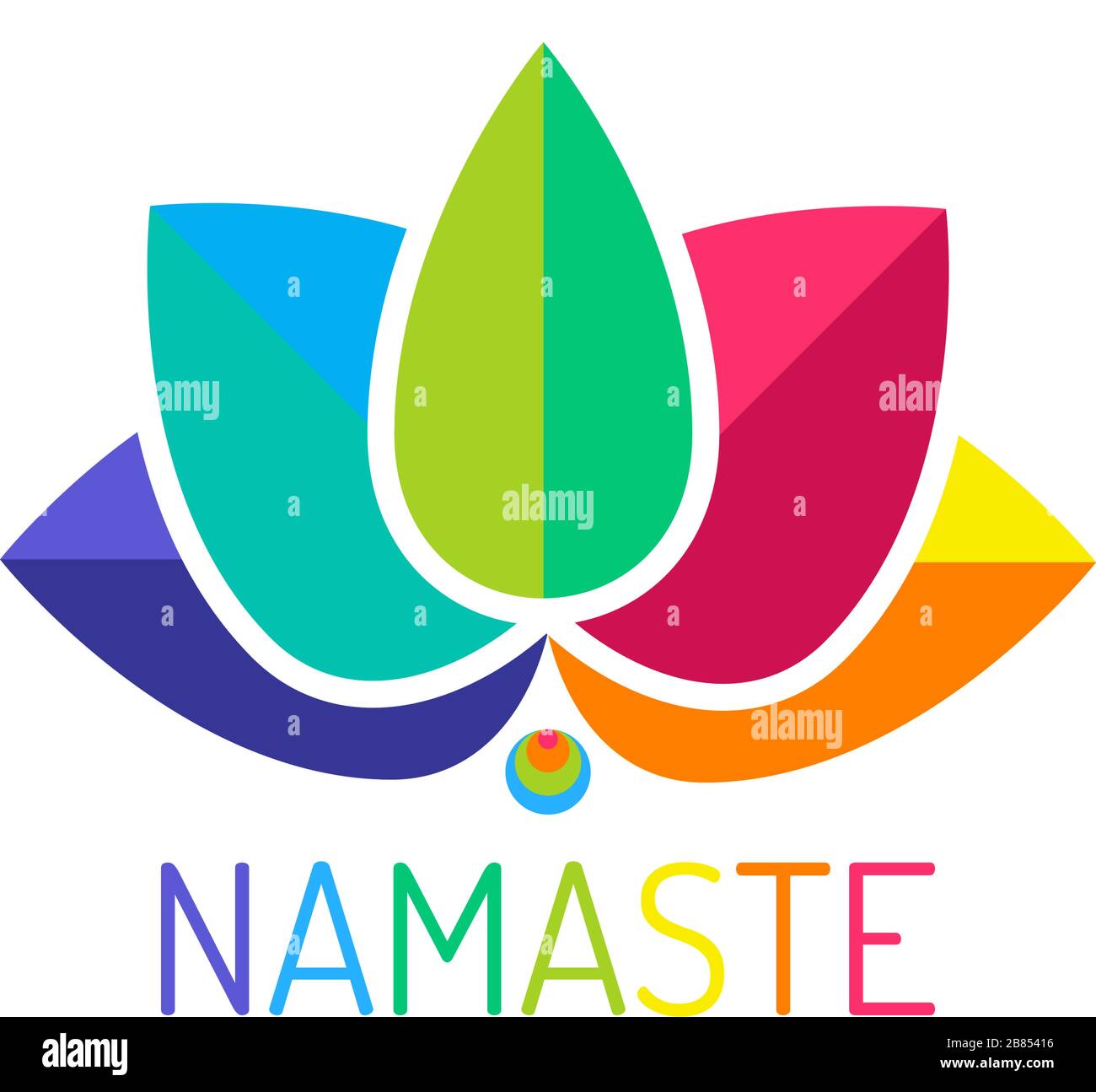 Namaste logo Cut Out Stock Images & Pictures - Alamy