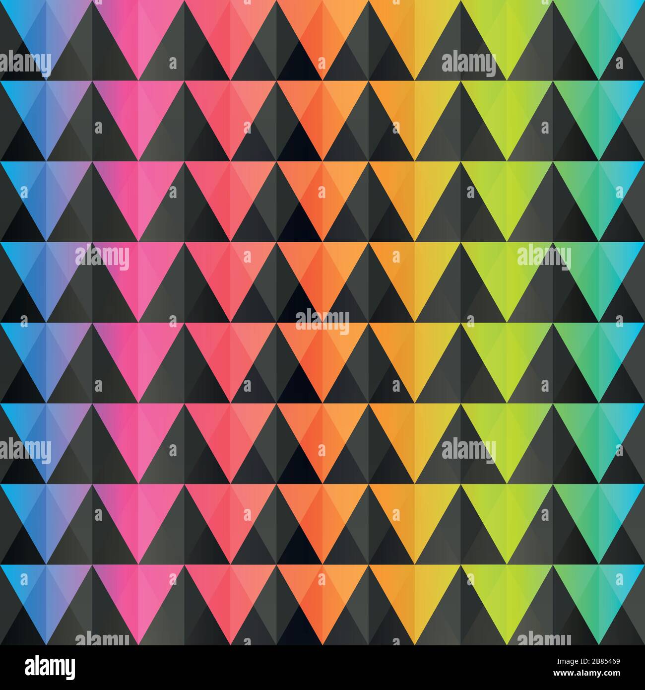 spectrum triangle seamless pattern Stock Vector Image & Art - Alamy
