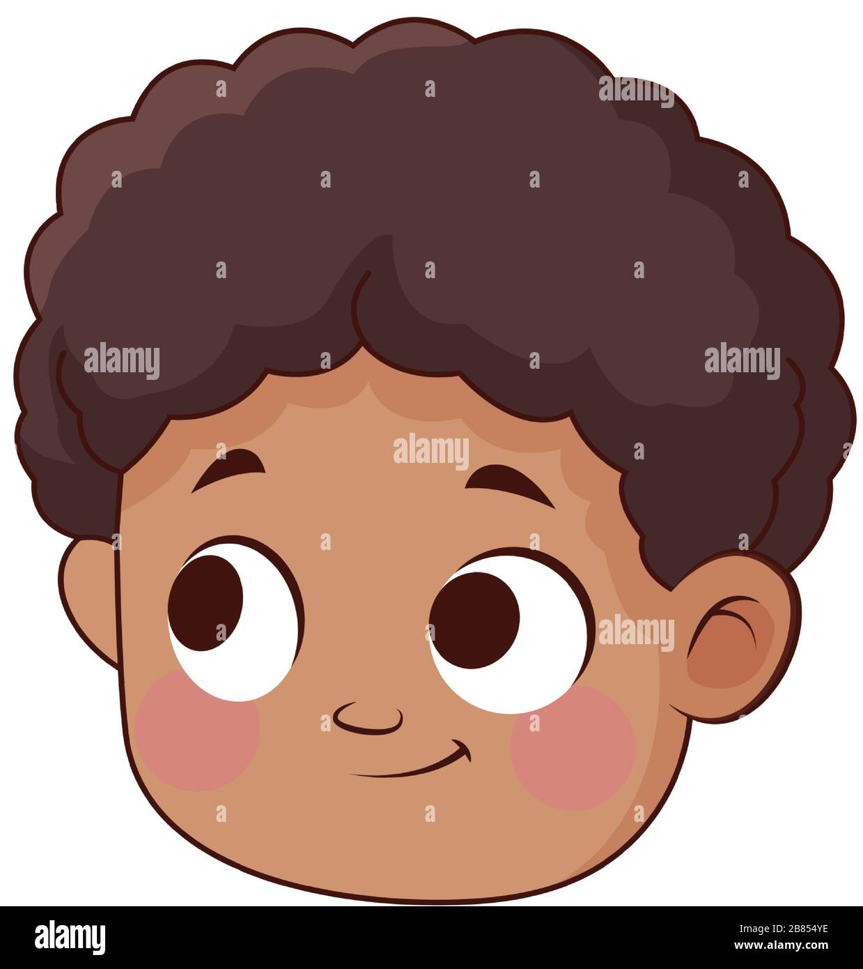 cute little boy head avatar character Stock Vector Image & Art - Alamy