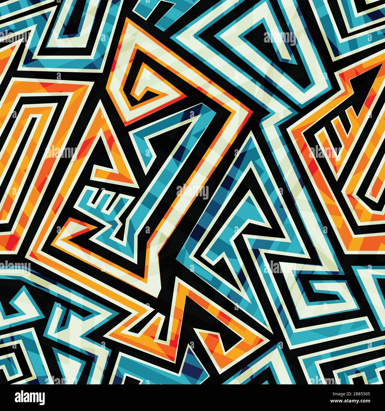 yellow maze seamless pattern Stock Vector Image & Art - Alamy