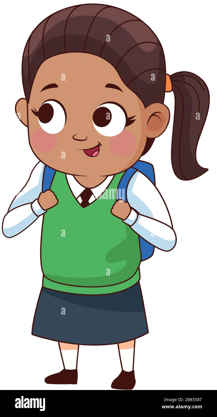 cute little girl avatar character Stock Vector Image & Art - Alamy