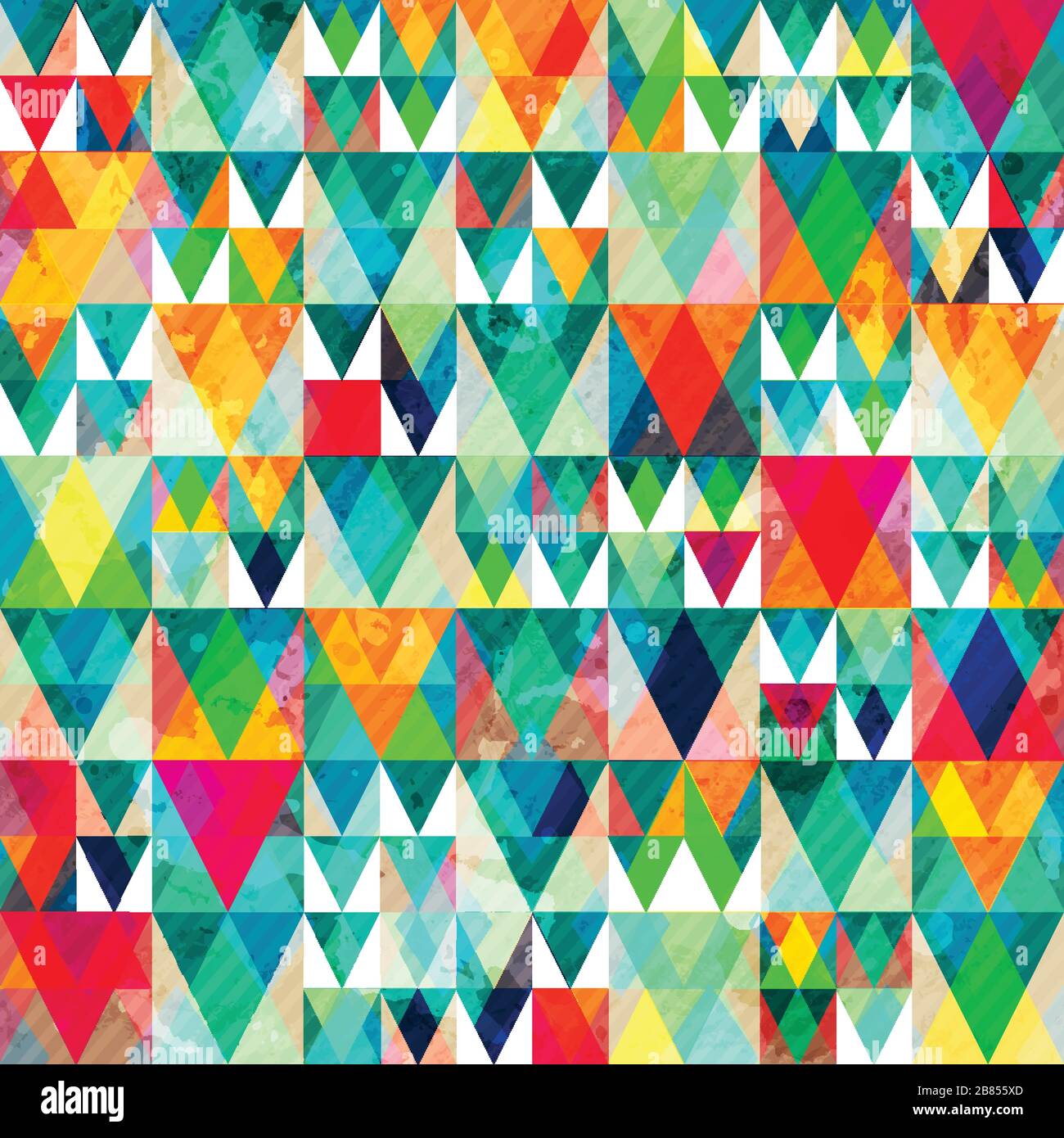 Seamless watercolour ethnic hi-res stock photography and images - Alamy
