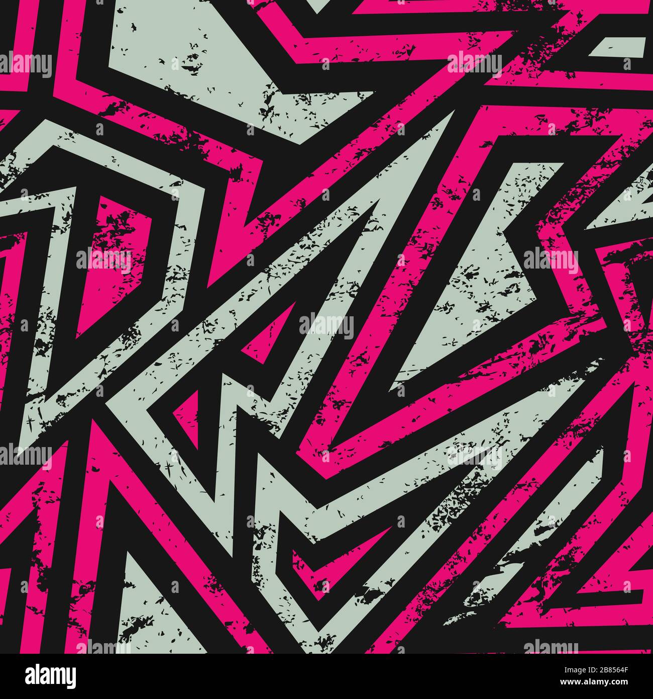 urban geometric seamless pattern with grunge effect Stock Vector Image ...