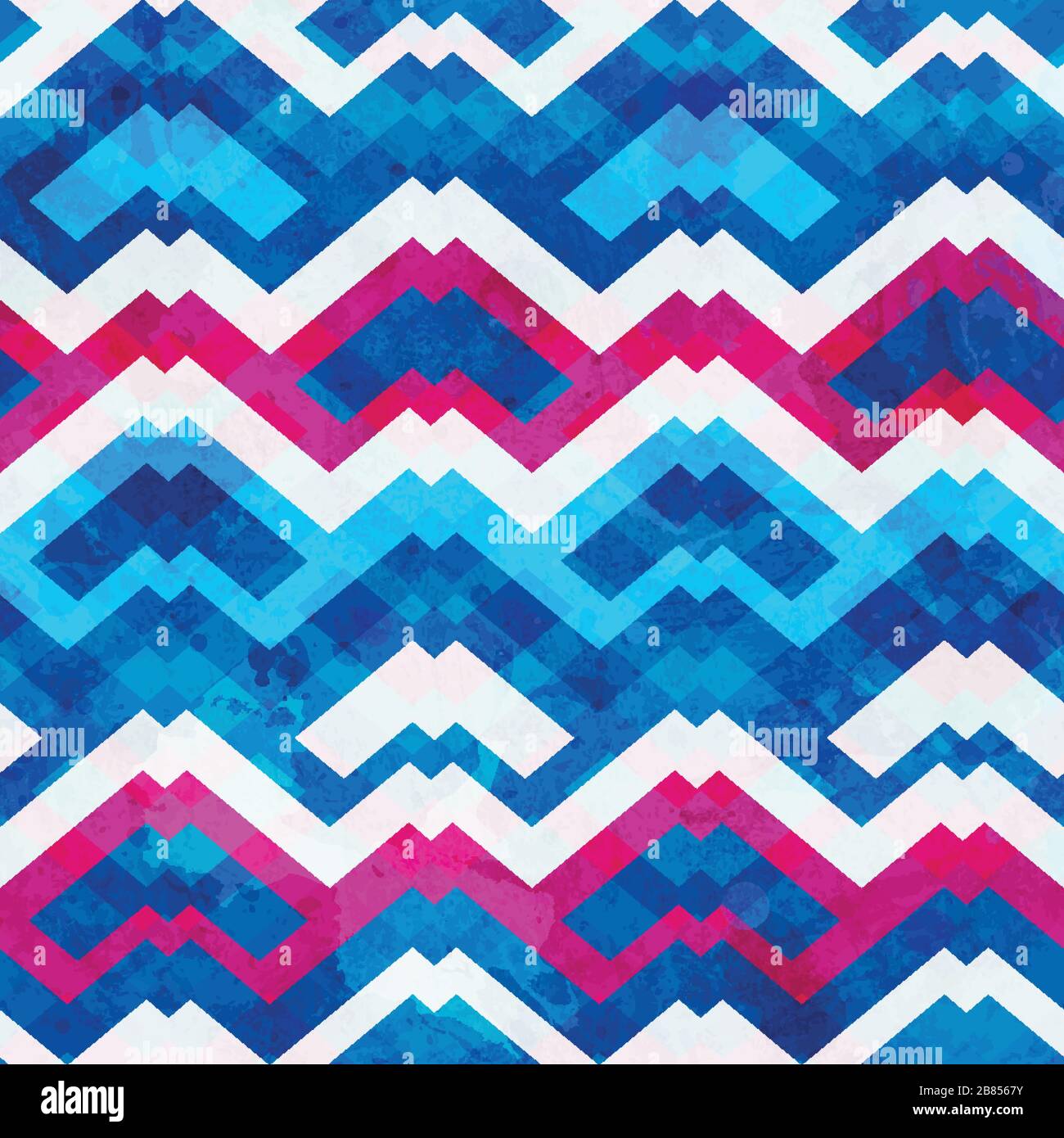 blue hipster seamless pattern Stock Vector Image & Art - Alamy