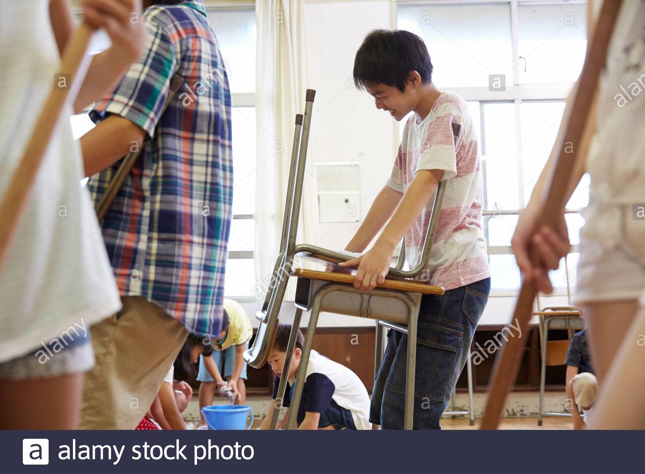 Student Cleaning Classroom High Resolution Stock Photography and Images ...