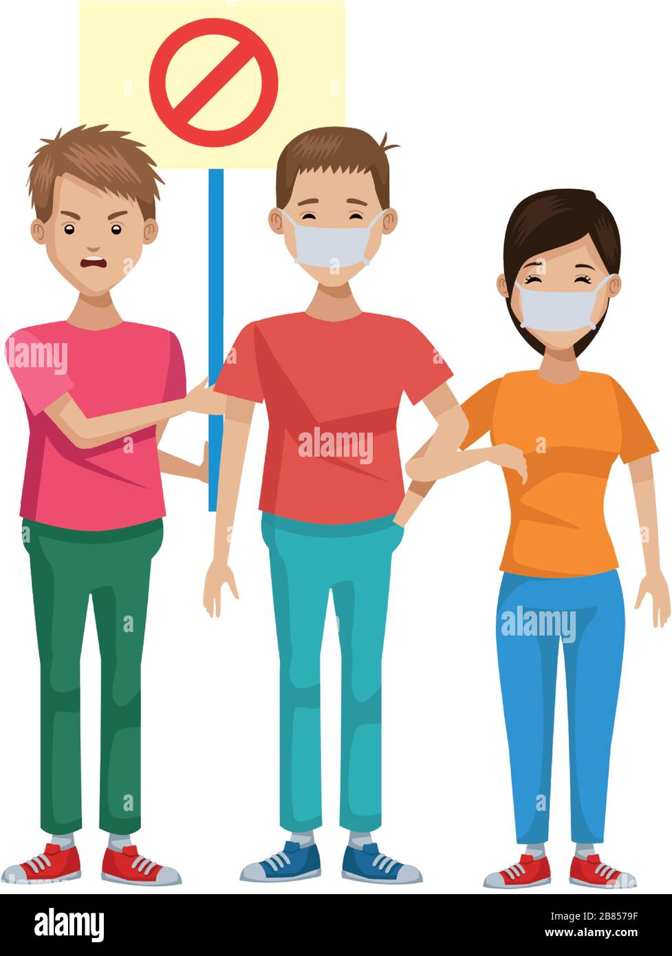 group of activists protesting characters Stock Vector Image & Art - Alamy
