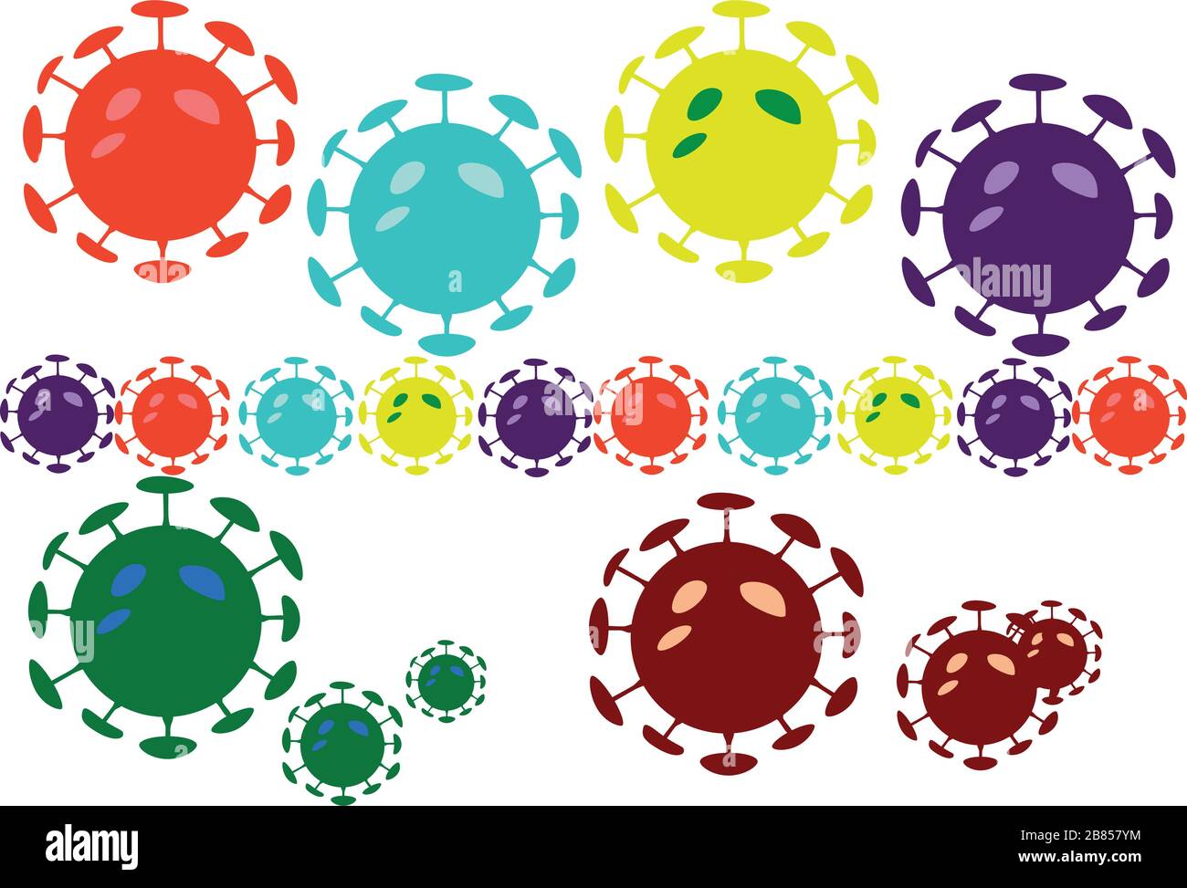 A simple vector graphic of a virus Stock Vector Image & Art - Alamy