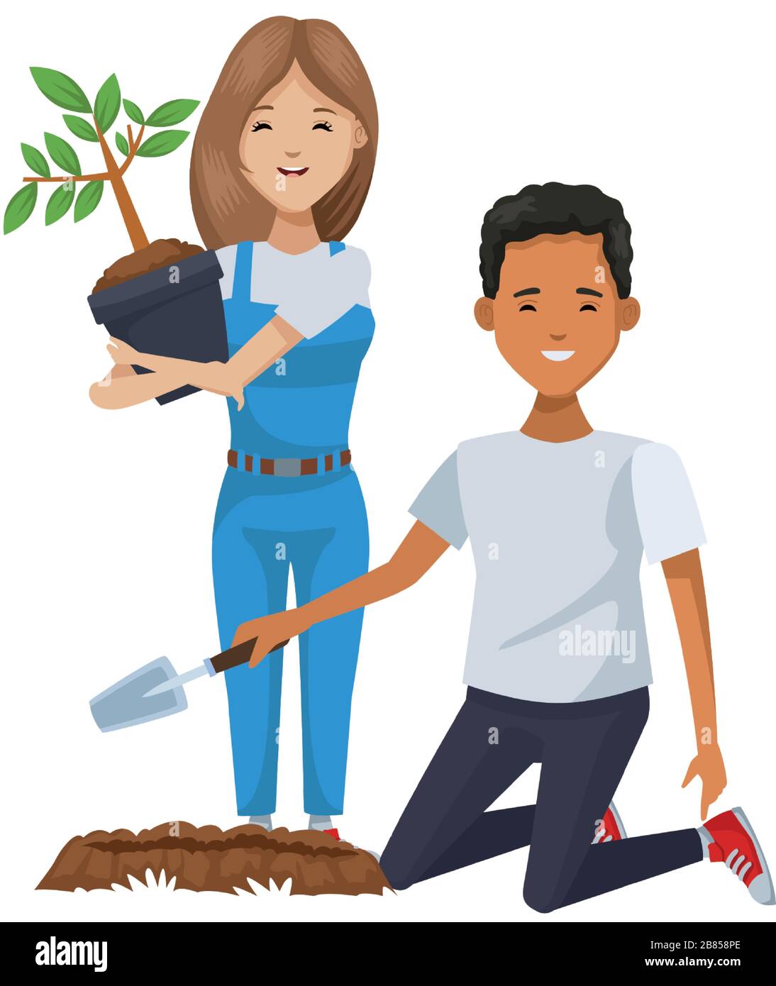 Eco friendly characters Stock Vector Images - Alamy