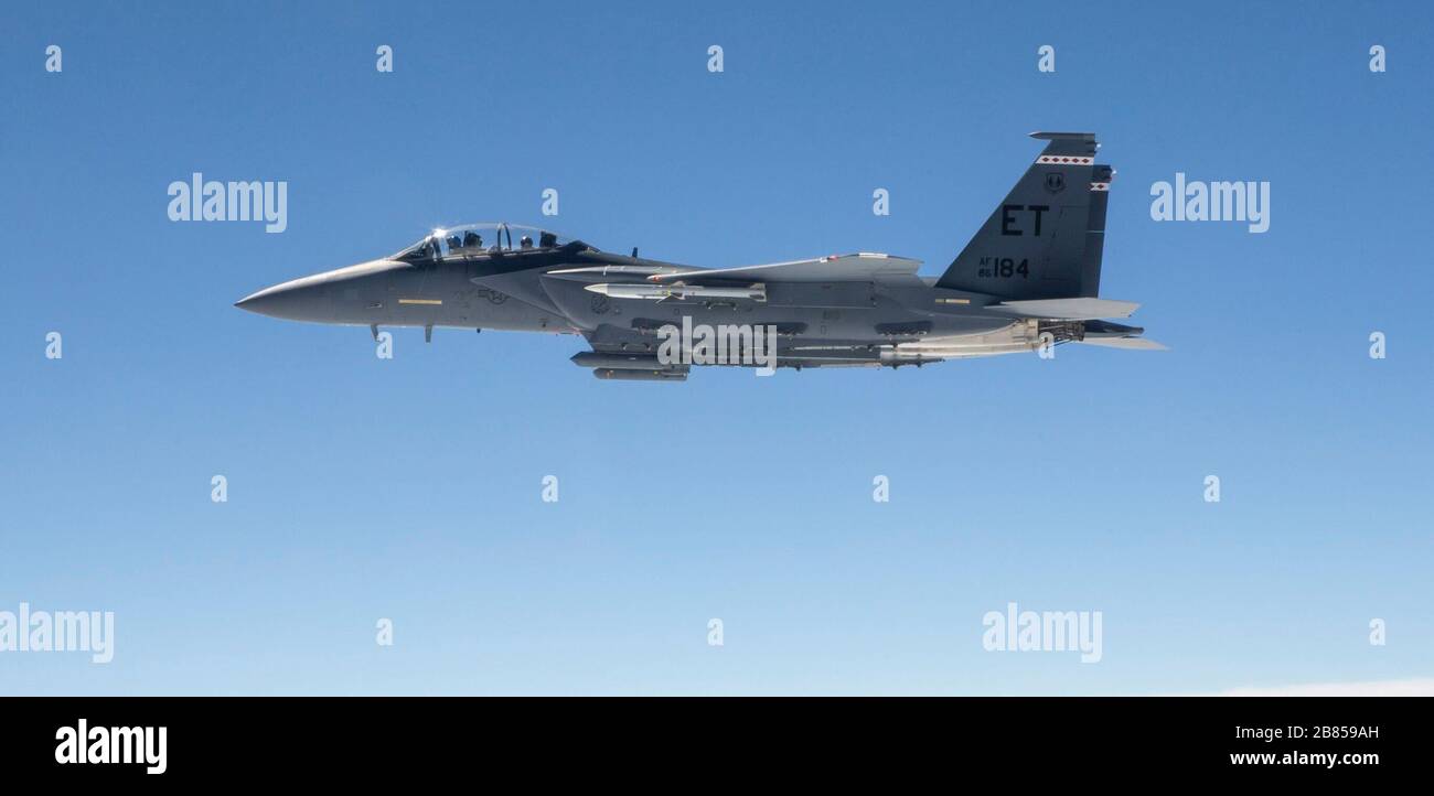A F-15E Strike Eagle from the 40th Flight Test Squadron prepares to ...