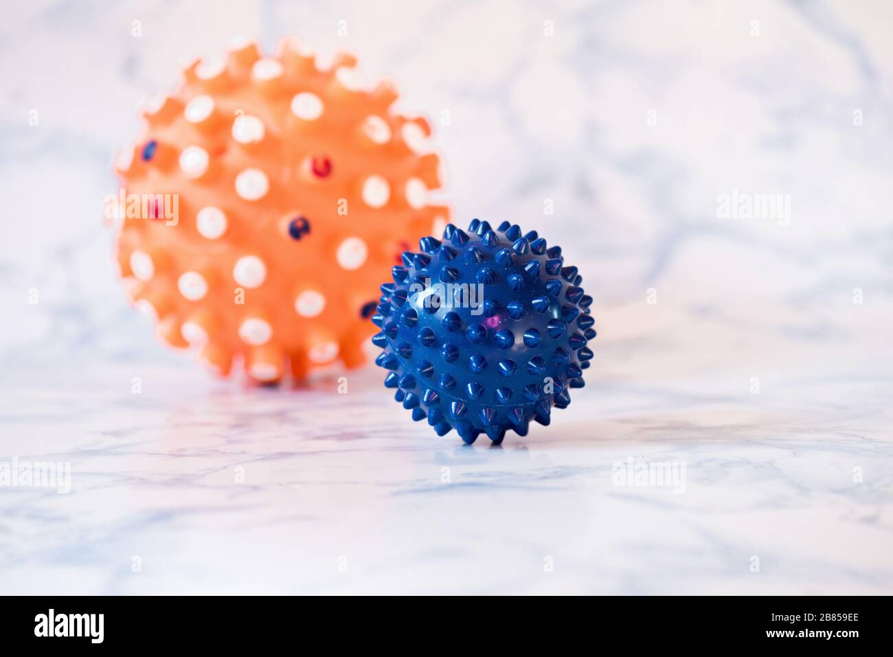 Shot of microscope virus close up. Coronavirus concept Tablet in the ...
