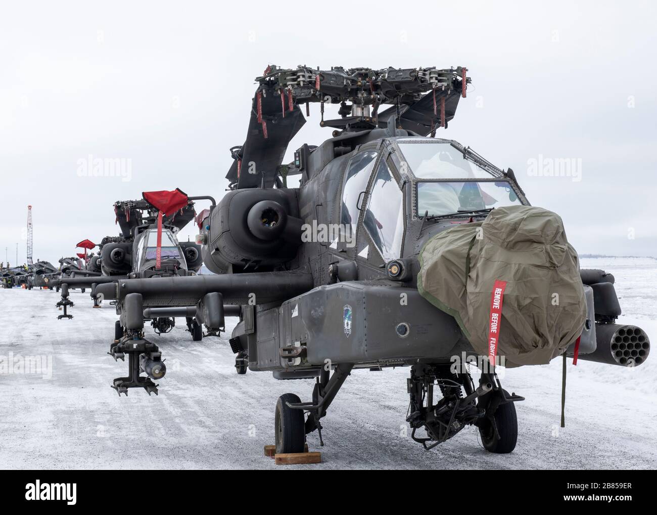 U.S. Army Alaska Soldiers offload and reset their equipment at the Port ...