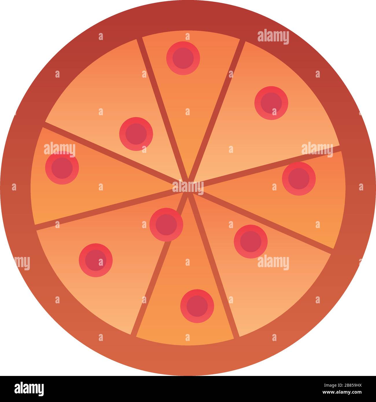 pizza gradient style icon design, Eat food restaurant menu dinner lunch ...