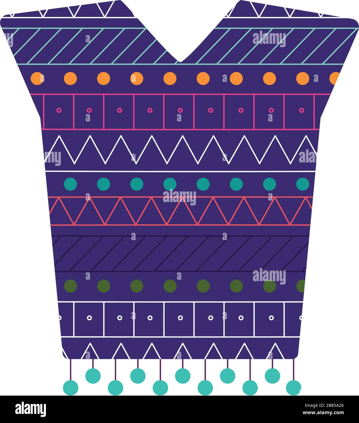 Mexican poncho flat style icon vector design Stock Vector Image & Art ...