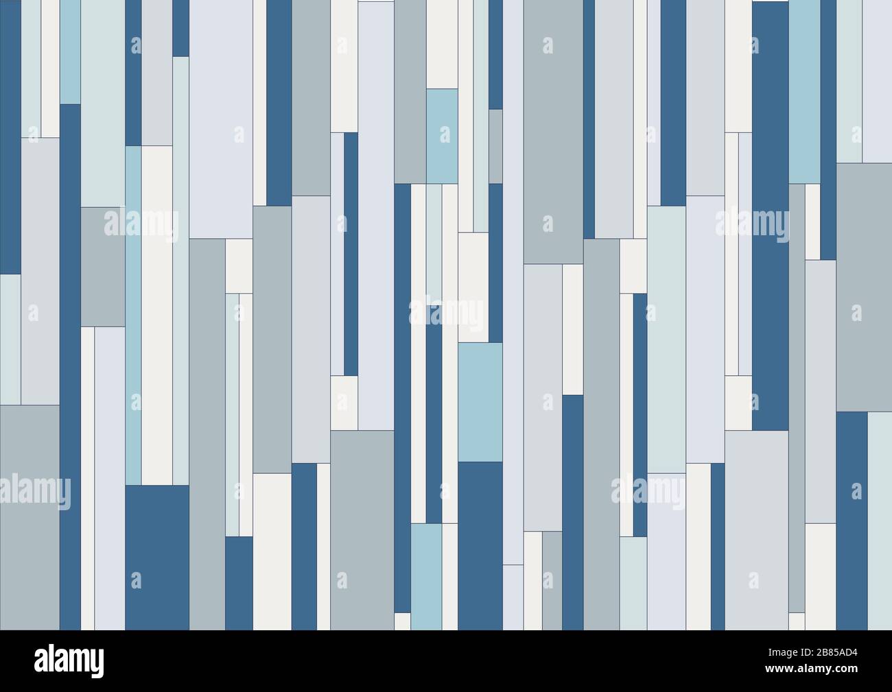 Abstract geometric vertical rectangle stripes pattern blue color tone ...