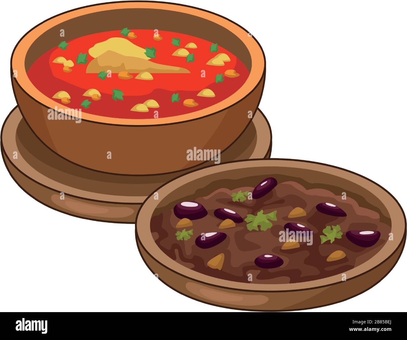 Mexican refried beans Stock Vector Images - Alamy