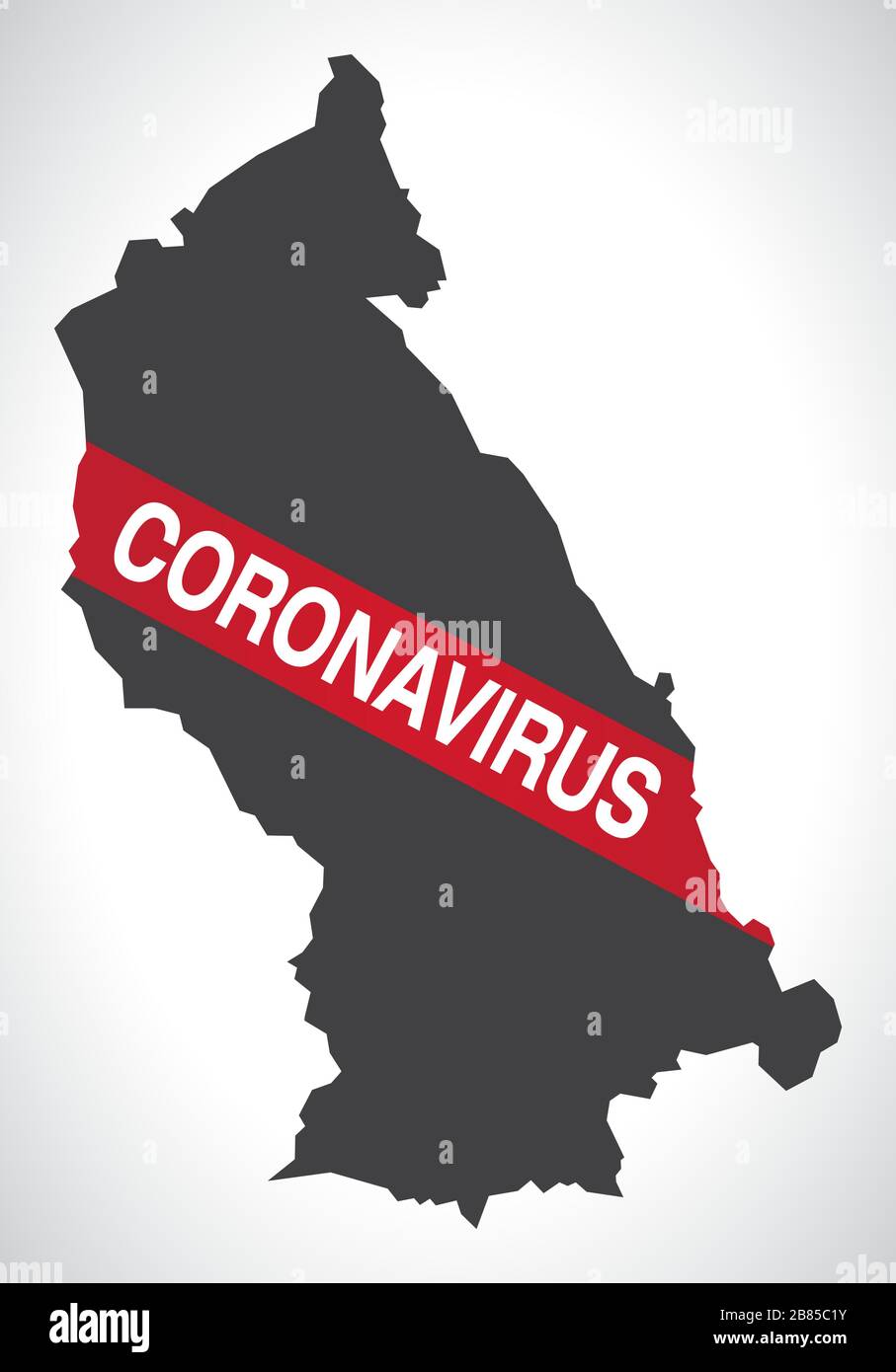 Rhondda map hi-res stock photography and images - Alamy